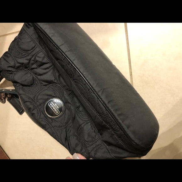 Coach | Bags | Coach Stitch Nylon Black Tote Quilted Exterior | Poshmark